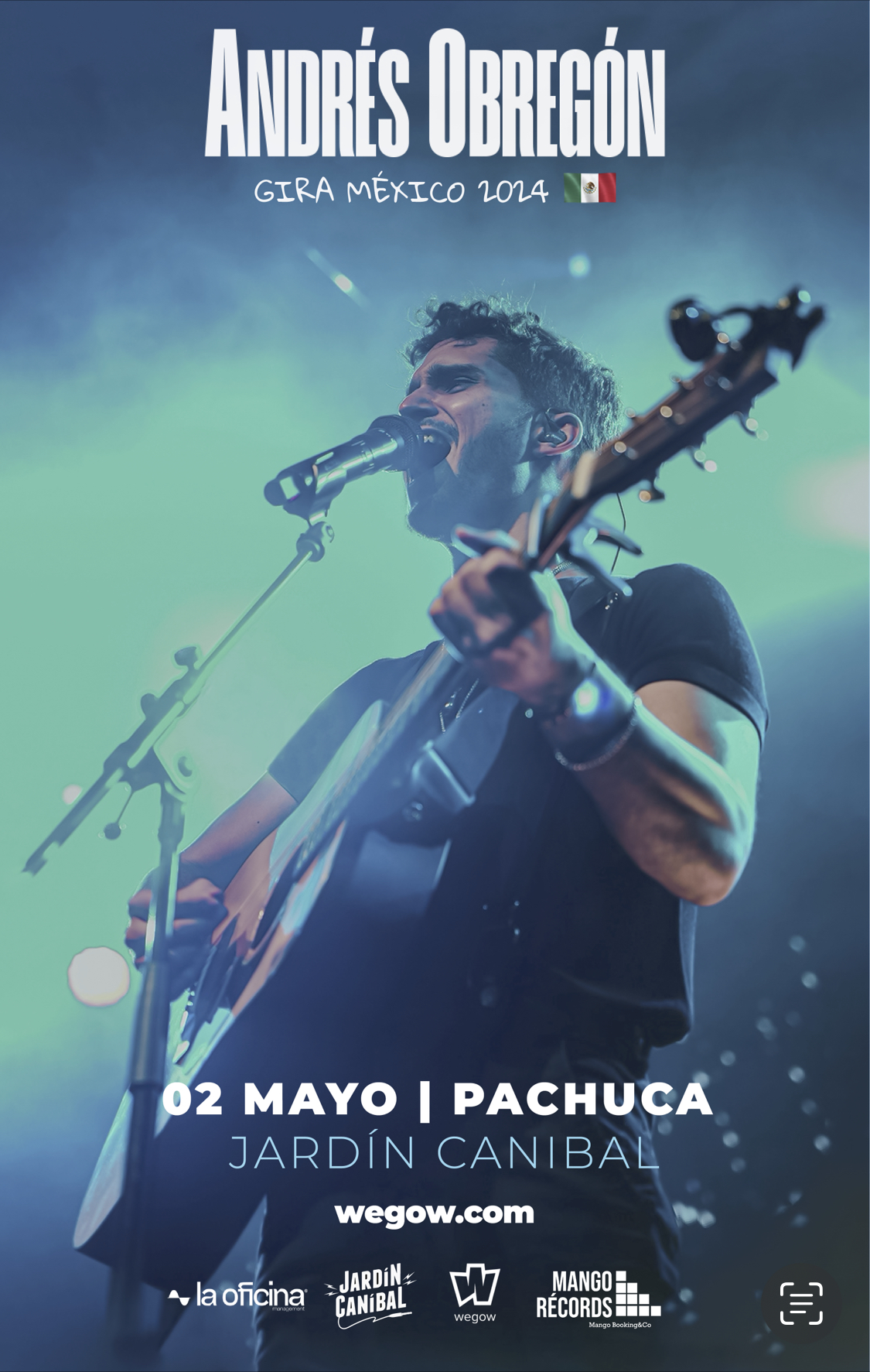 Entradas para Andrés Obregón en Pachuca | Wegow