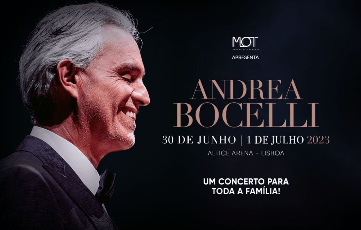Entradas para Concierto de Andrea Bocelli en Lisboa | Wegow