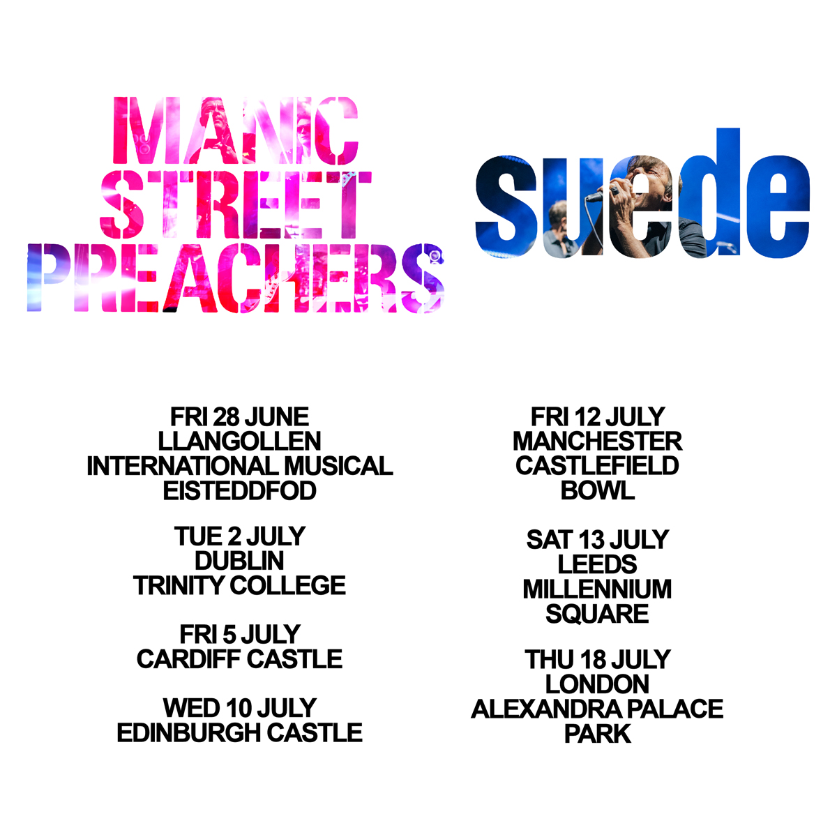 Tickets for Manic Street Preachers, Suede in Leeds | Wegow