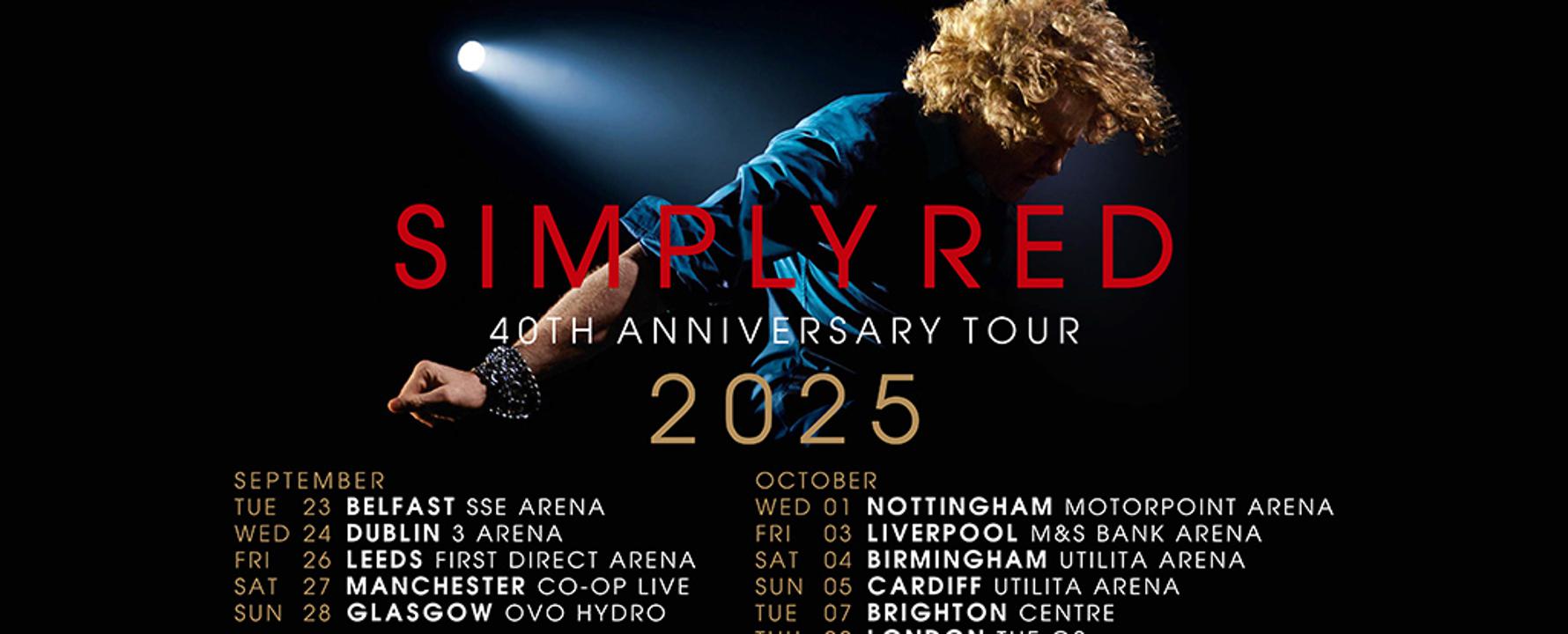 Biglietti per Simply Red a Motorpoint Arena (Nottingham), Nottingham| Wegow