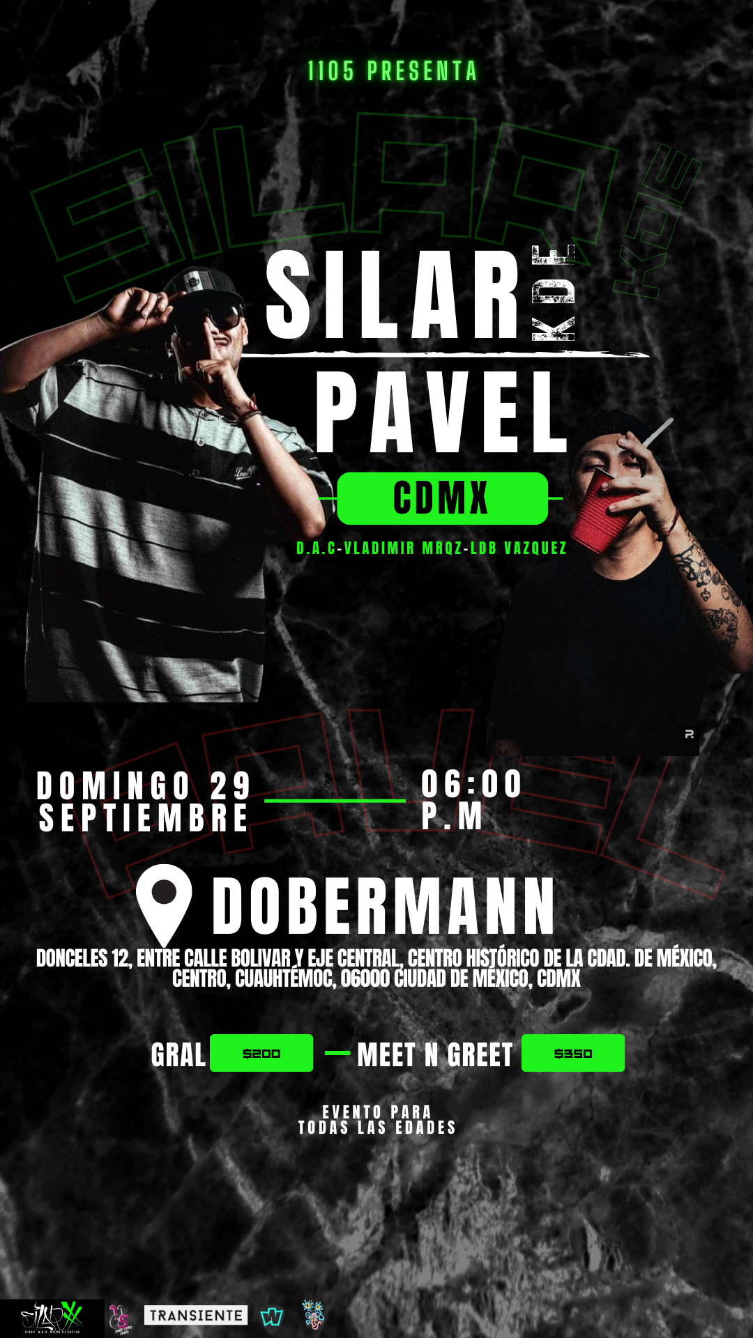 Entradas para SILAR KDE, Pavel, LBD VAZQUEZ en CDMX Ciudad de Mexico ...