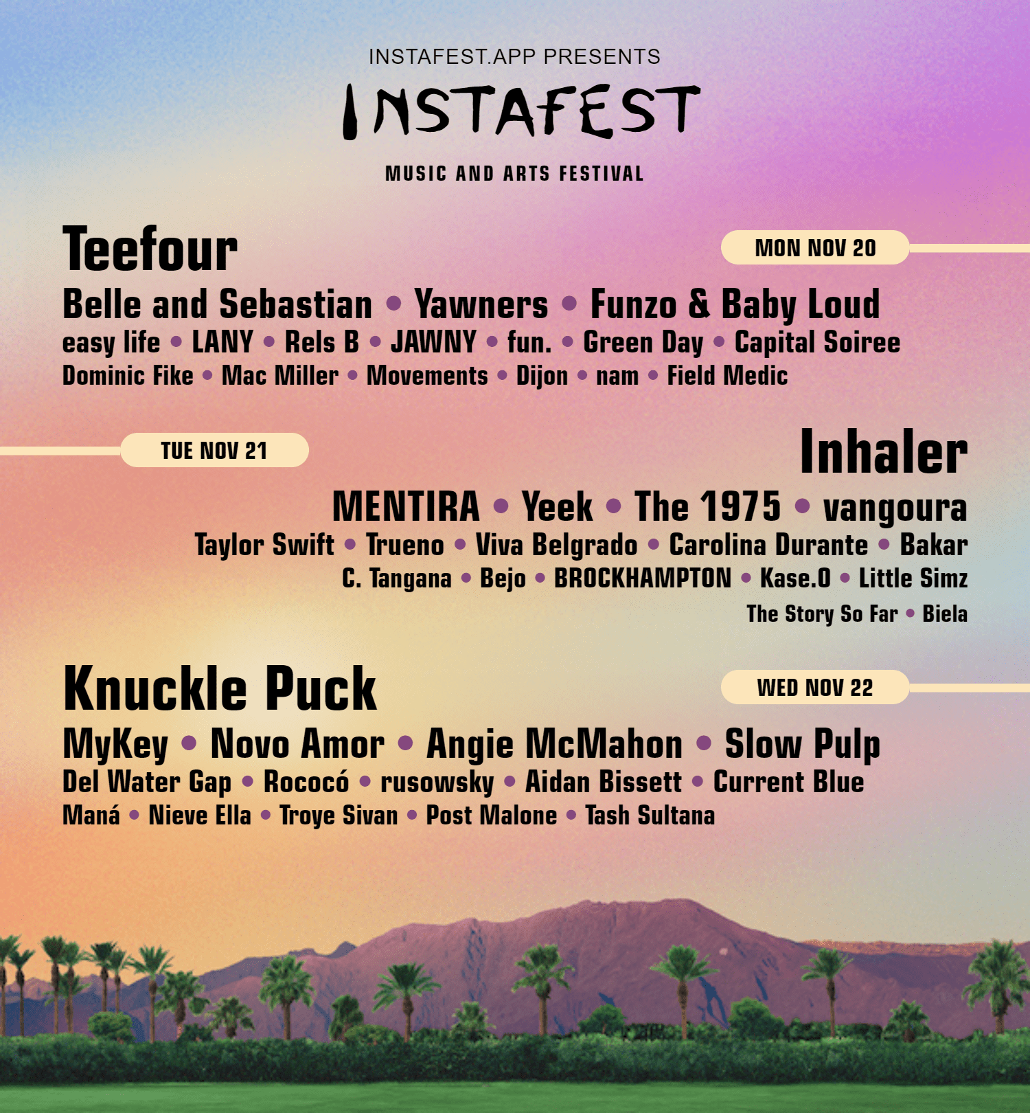 Instafest, ahora podrás crear tu festival soñado