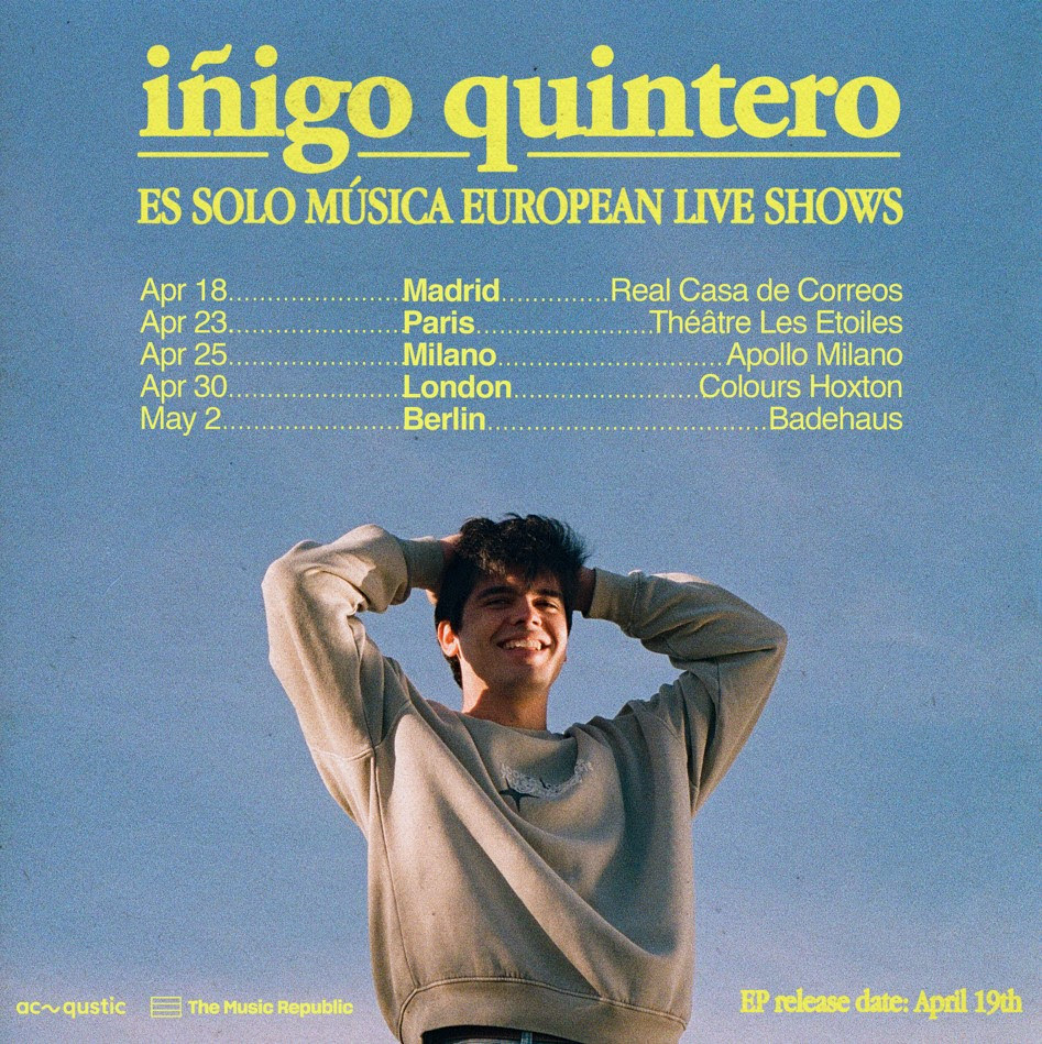 Iñigo Quintero presenta "Es sólo música"